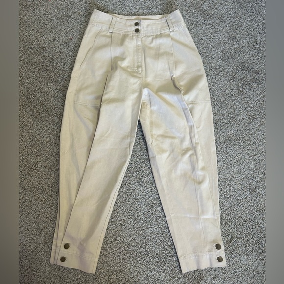 Ulla Johnson | Pants & Jumpsuits | Ulla Johnson Light Beige Tapered Leg ...
